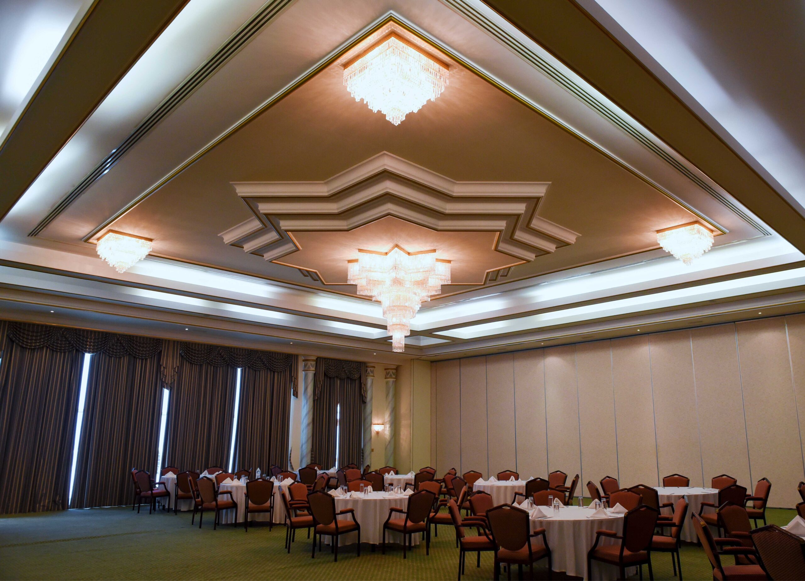 Grand Chandeliers Illuminate the Elegance of Al-Shafaq Club